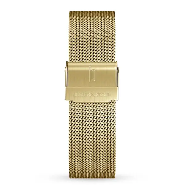Lilienthal Berlin Brushed Mesh Watch Strap - Gold
