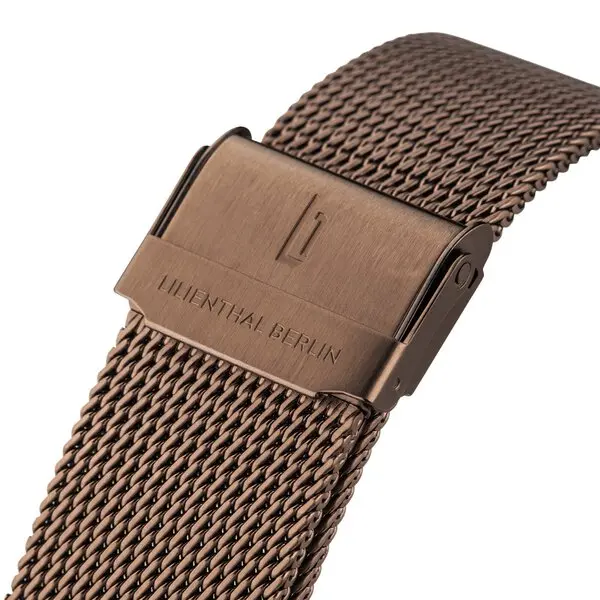 Lilienthal Berlin Brushed Mesh Strap - Bronze