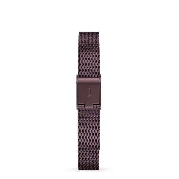 Lilienthal Berlin Mesh Watch Strap Burgundy - Red