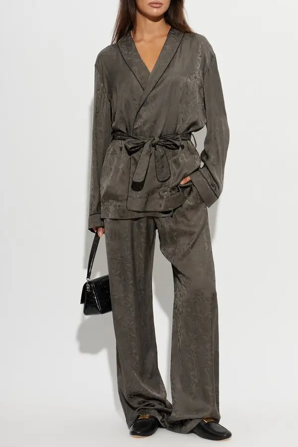 GOLDEN GOOSE Wide-leg Jacquard Pajama Pants