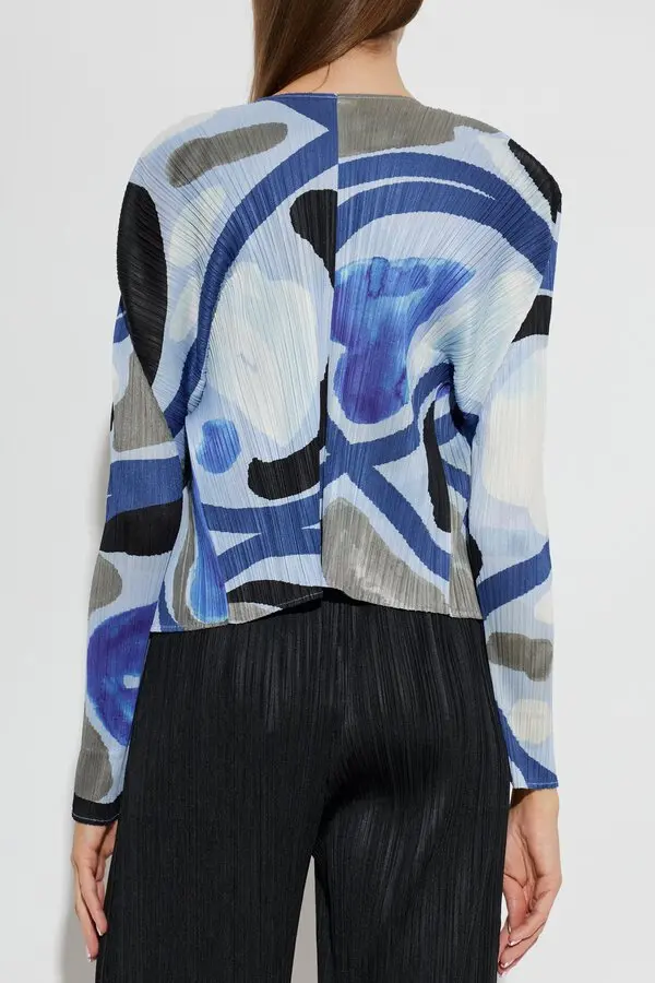 Issey Miyake Pleated Cardigan