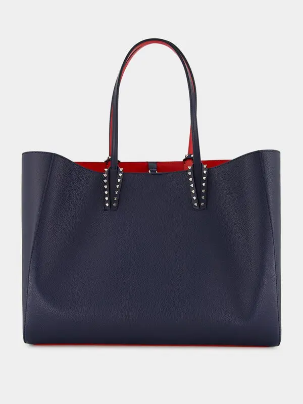 CHRISTIAN LOUBOUTIN Zaffiro Cabata Large Leather Tote - Blue