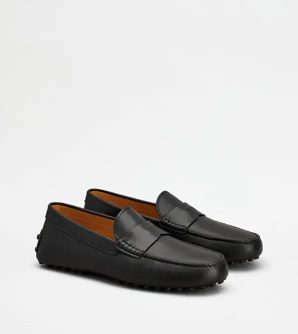 TOD'S Gommino Loafers In Leather - Black