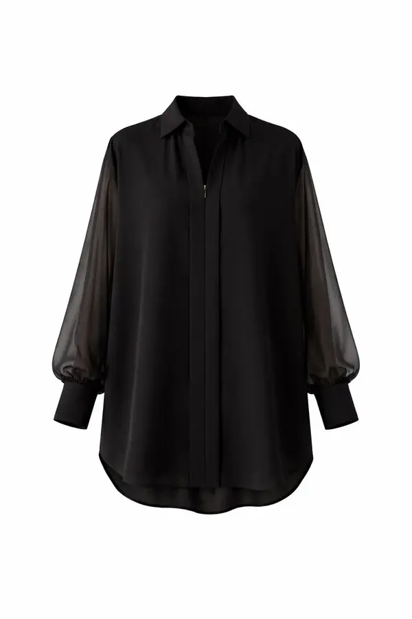 EXQUISE Arlene Chiffon Lined Blouse
