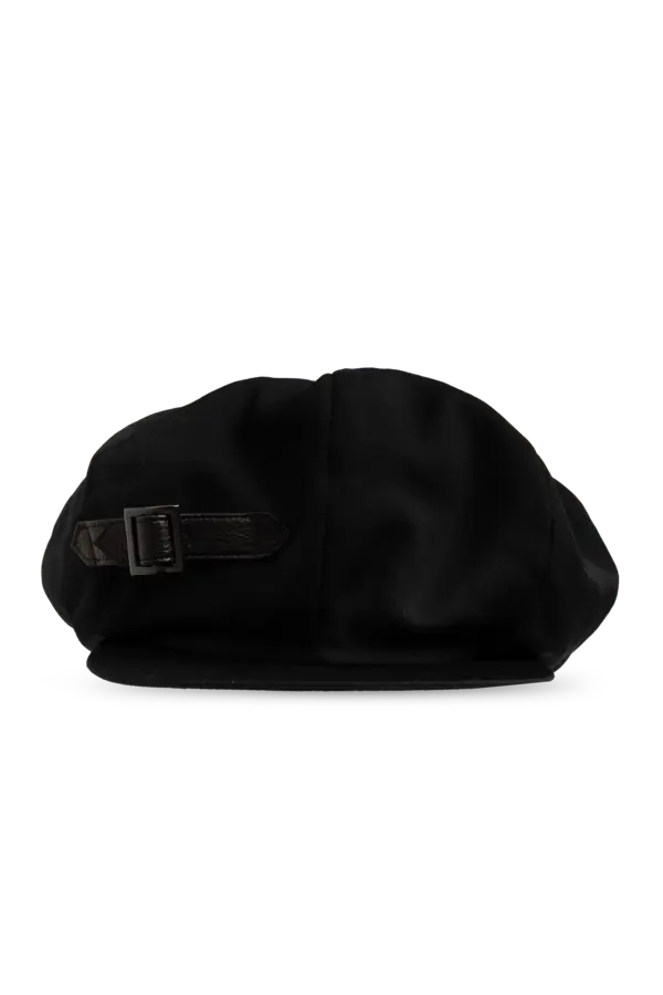 Yohji Yamamoto Wool Flat Cap - Black