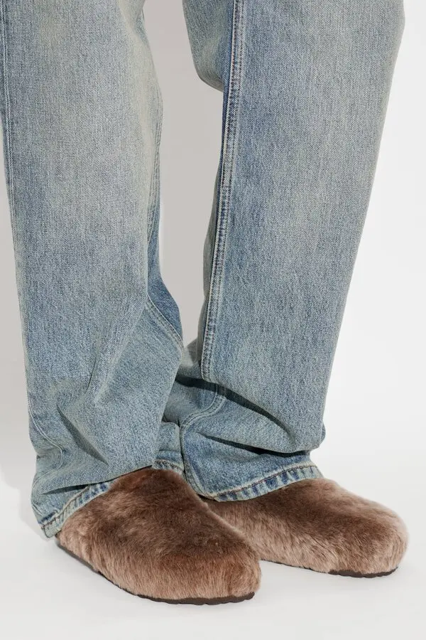 BIRKENSTOCK Amsterdam Wrapped Shearling Os’ Slides