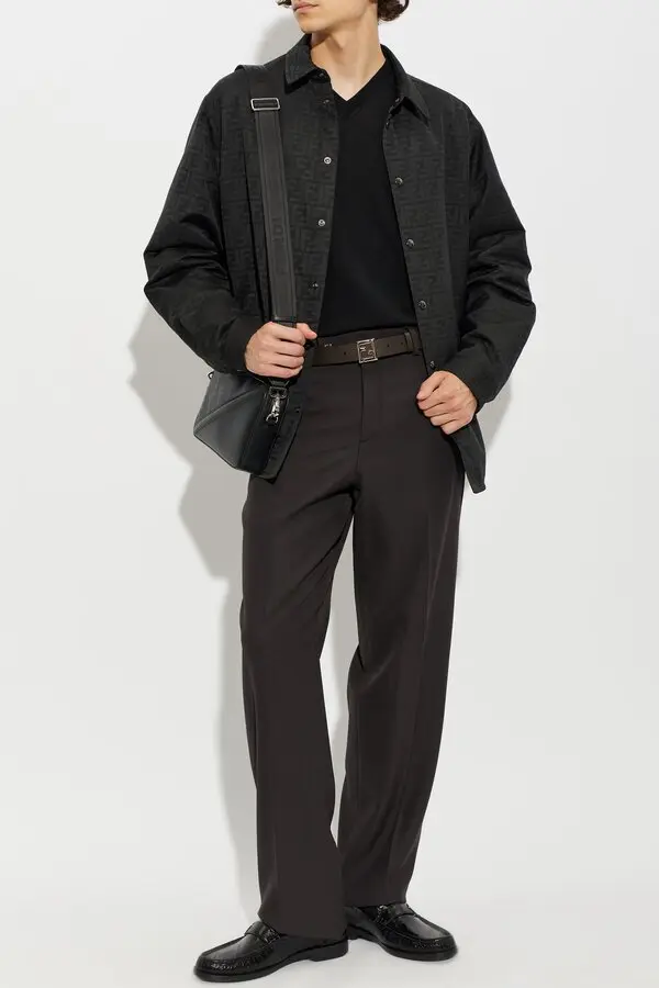 Fendi Fine Wool V-neck Sweater