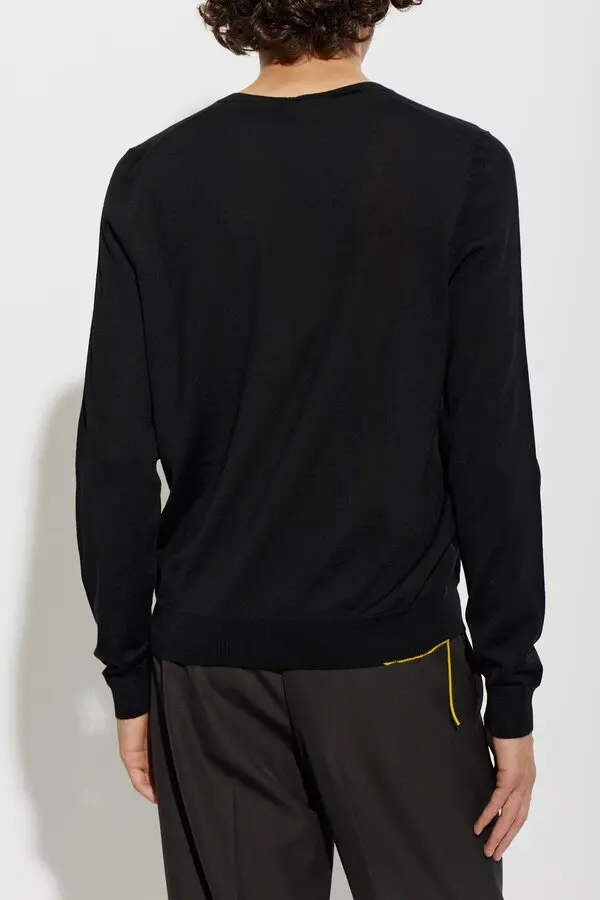 Fendi Fine Wool V-neck Sweater