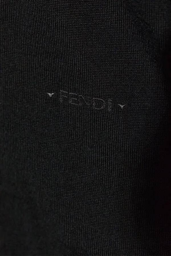Fendi Fine Wool V-neck Sweater