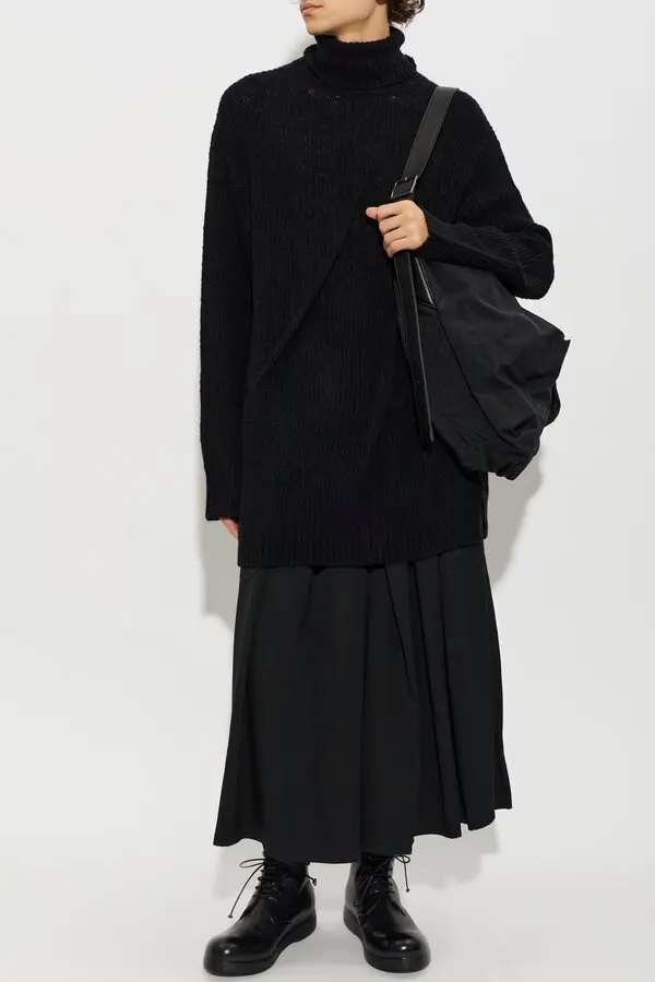 Yohji Yamamoto Wide-leg Wool Trousers