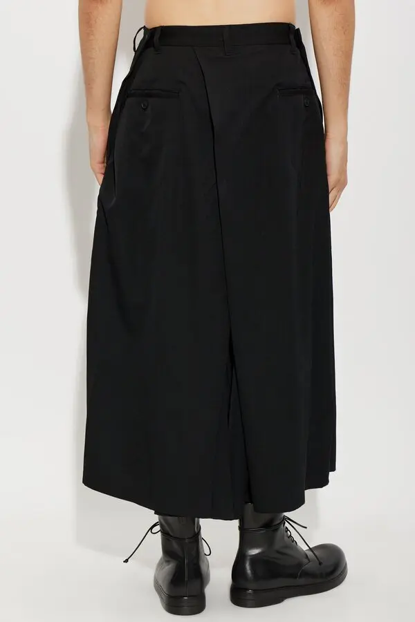 Yohji Yamamoto Wide-leg Wool Trousers