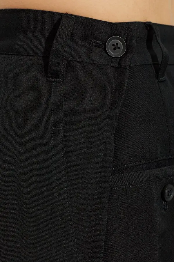Yohji Yamamoto Wide-leg Wool Trousers