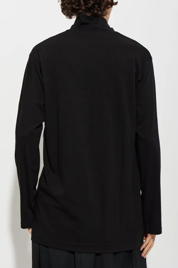 Yohji Yamamoto T-shirt With A Stand-up Collar
