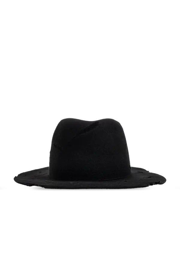Yohji Yamamoto Wool Hat With Vintage Effect