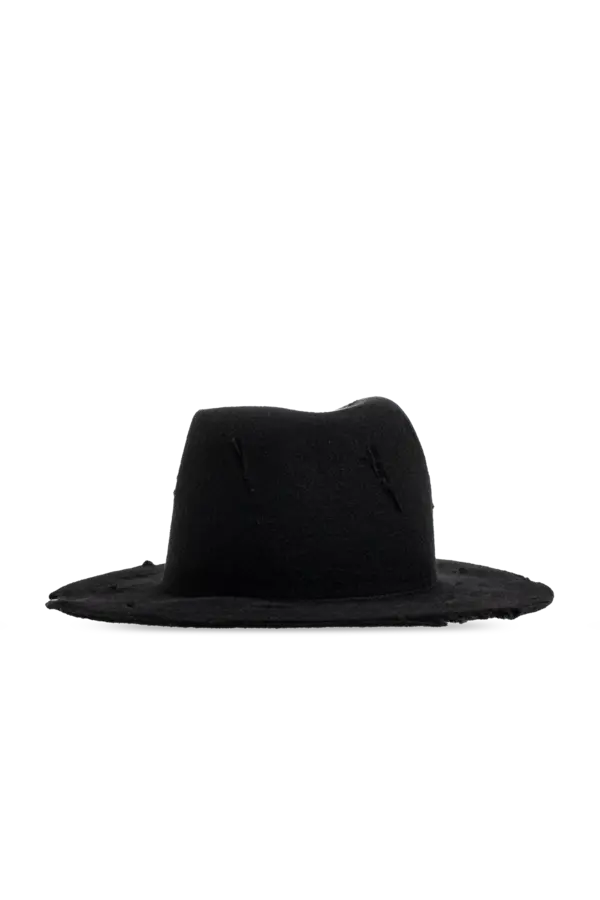 Yohji Yamamoto Wool Hat With Vintage Effect
