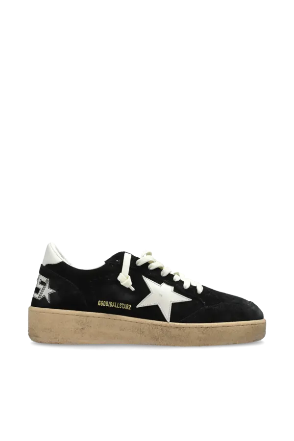 GOLDEN GOOSE Ballstar 2 Suede Sneakers - Black