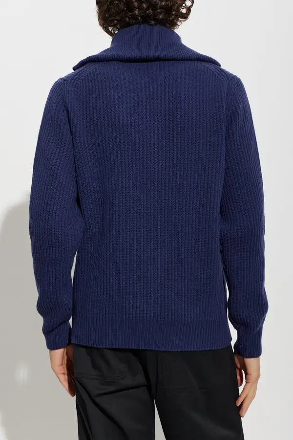 Moncler Wool Turtleneck With Logo Patch