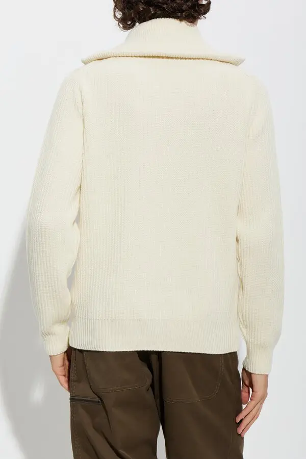 Moncler Wool Turtleneck With Logo Patch
