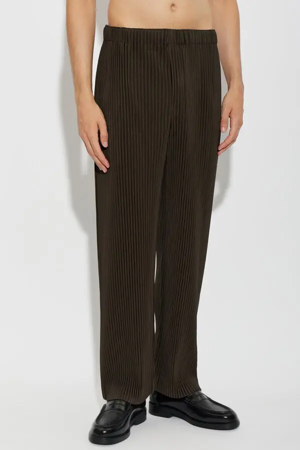 Issey Miyake Pleated Technical Polyester Trousers