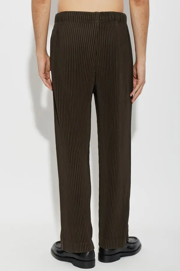 Issey Miyake Pleated Technical Polyester Trousers