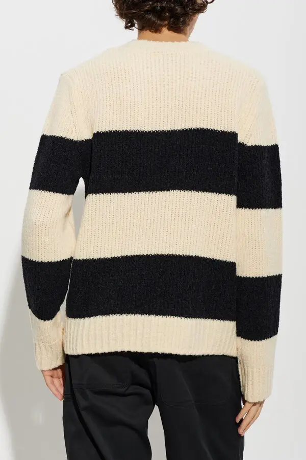 Moncler Striped Wool Crewneck Sweater