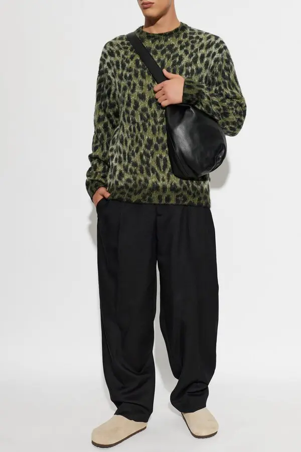 LANEUS Sweater With Animal Motif