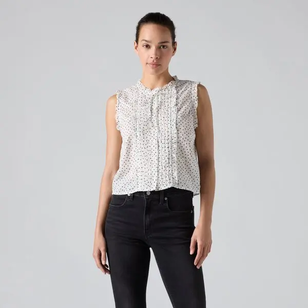 LEVI'S Shelby Slim Blouse With Polka Dot Print