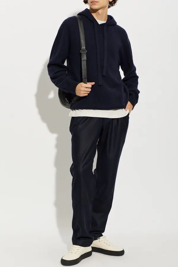 LANEUS Wool Hoodie - Navy Blue