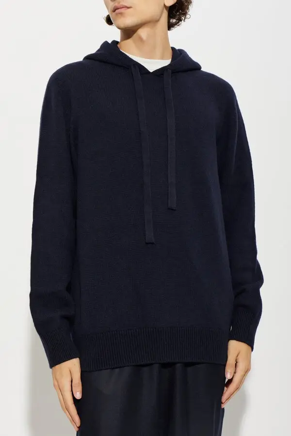 LANEUS Wool Hoodie - Navy Blue