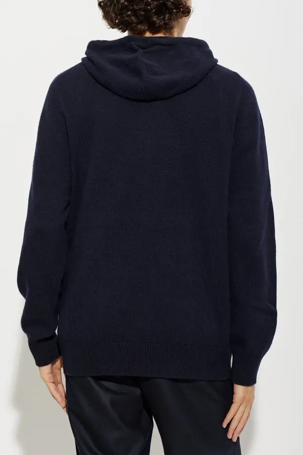 LANEUS Wool Hoodie - Navy Blue