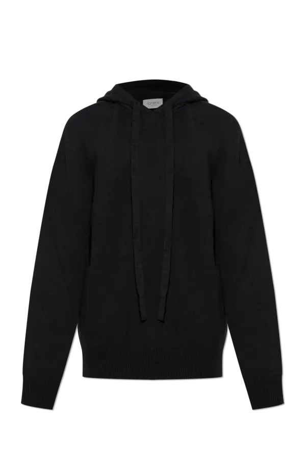 LANEUS Wool Hoodie - Black