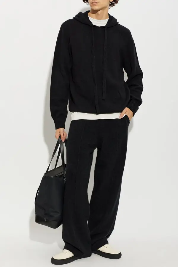 LANEUS Wool Hoodie - Black