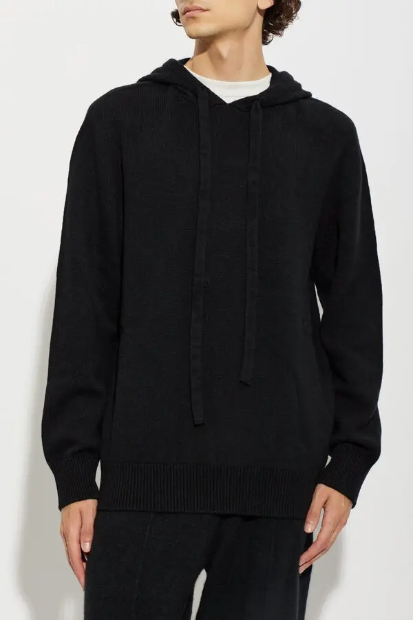 LANEUS Wool Hoodie - Black