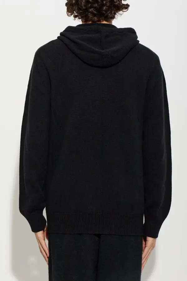 LANEUS Wool Hoodie - Black