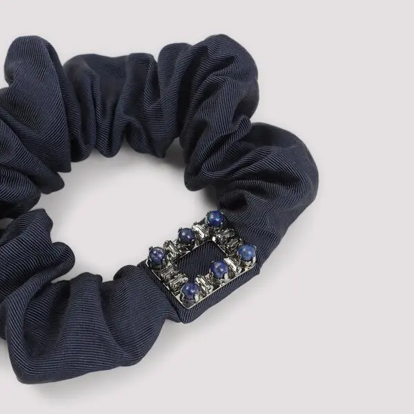ROGER VIVIER Tres Vivier Embellished Scrunchie