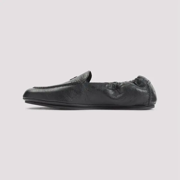 Celine Leather Triomphe Loafers