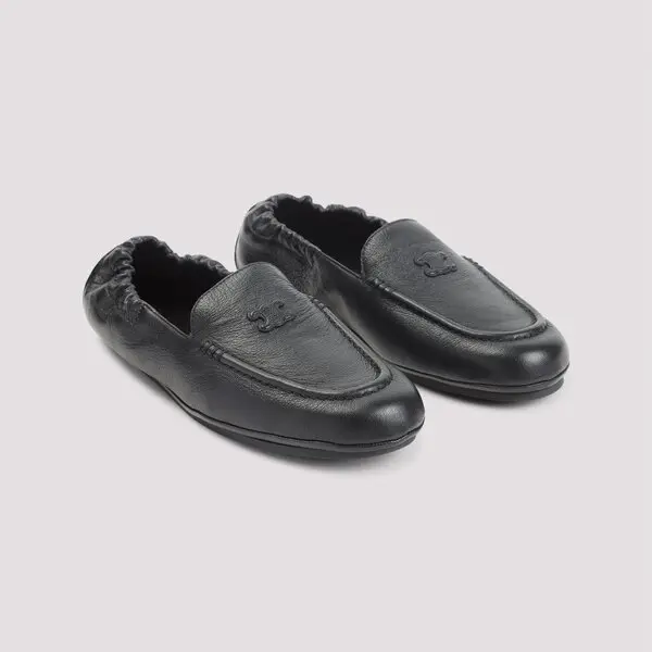 Celine Leather Triomphe Loafers