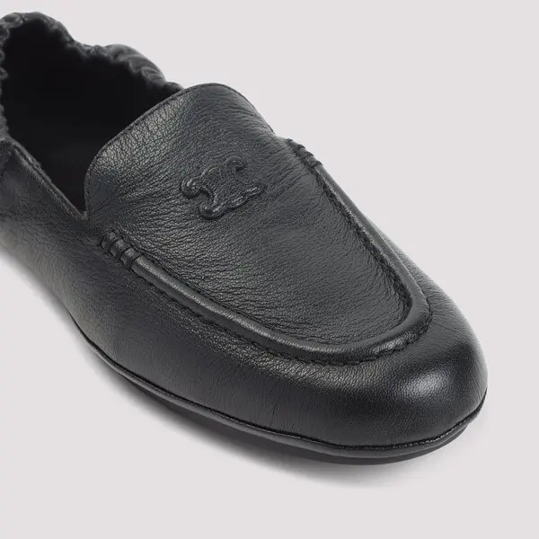 Celine Leather Triomphe Loafers