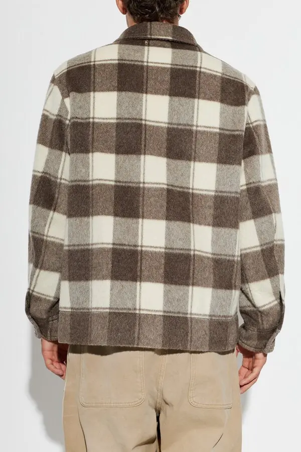 GOLDEN GOOSE Plaid Wool Blend Jacket