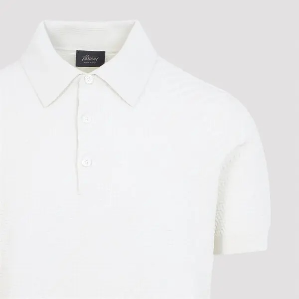 Brioni Cotton And Silk Polo