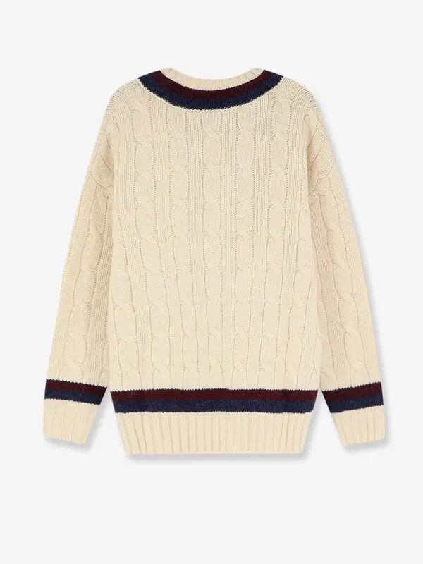 Zimmermann Valiant Cable Knit Wool Sweater - Cream