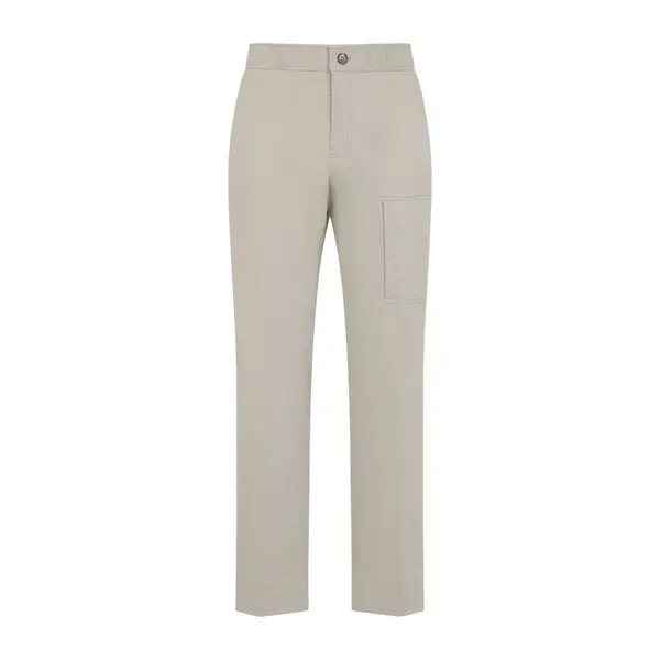 Brioni Sanremo Cotton Blend Trousers - Brown