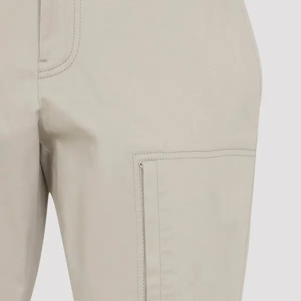 Brioni Sanremo Cotton Blend Trousers - Brown