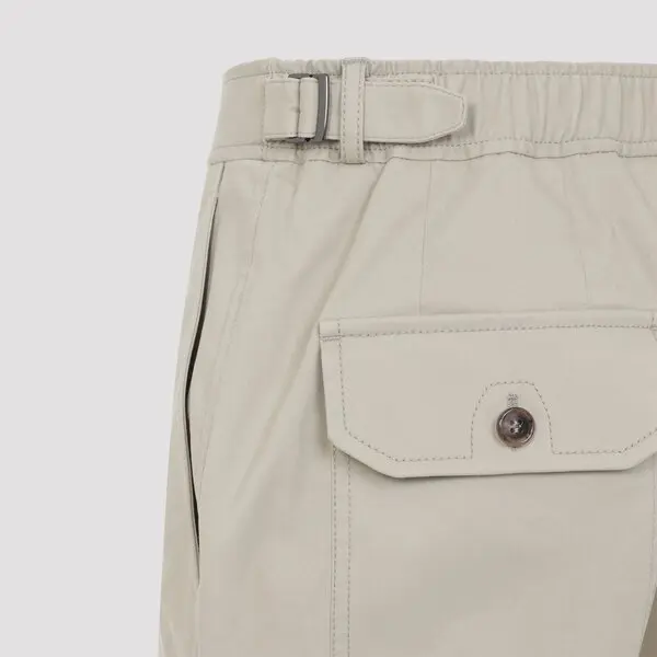 Brioni Sanremo Cotton Blend Trousers - Brown