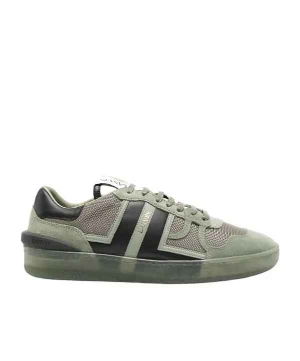 LANVIN Clay Lace-up Sneakers - Green