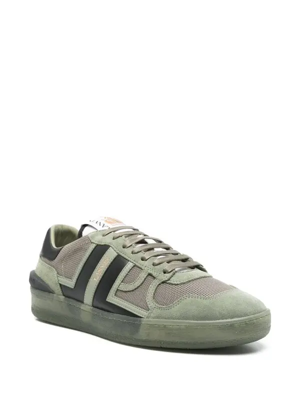 LANVIN Clay Lace-up Sneakers - Green