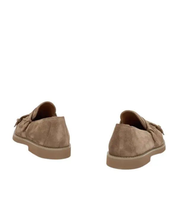 DOUCAL'S Strap Detail Suede Loafers