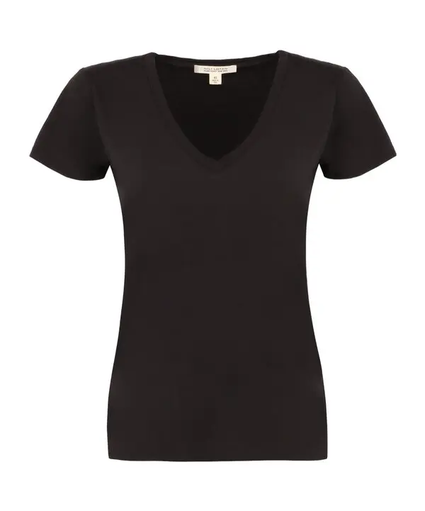 NILI LOTAN Carol V Neck Tee - Black