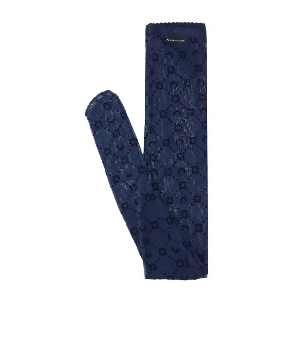 MARINE SERRE Logo Jacquard Mesh Socks