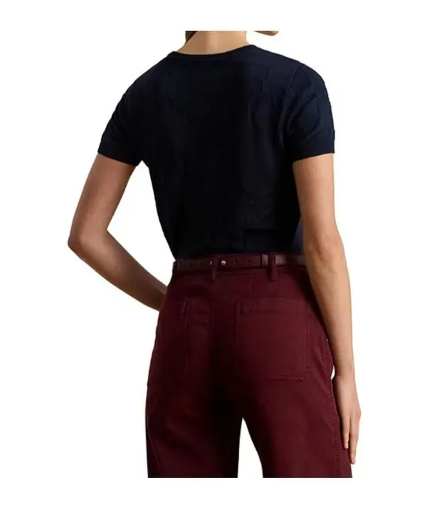 Ralph Lauren Textured Short-sleeve Knitted Top
